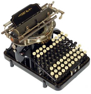 Yost 4 Typewriter - Antique Typewriters