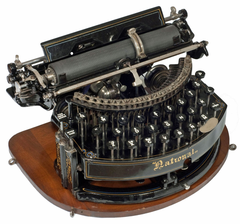 National 1 Typewriter - Antique Typewriters